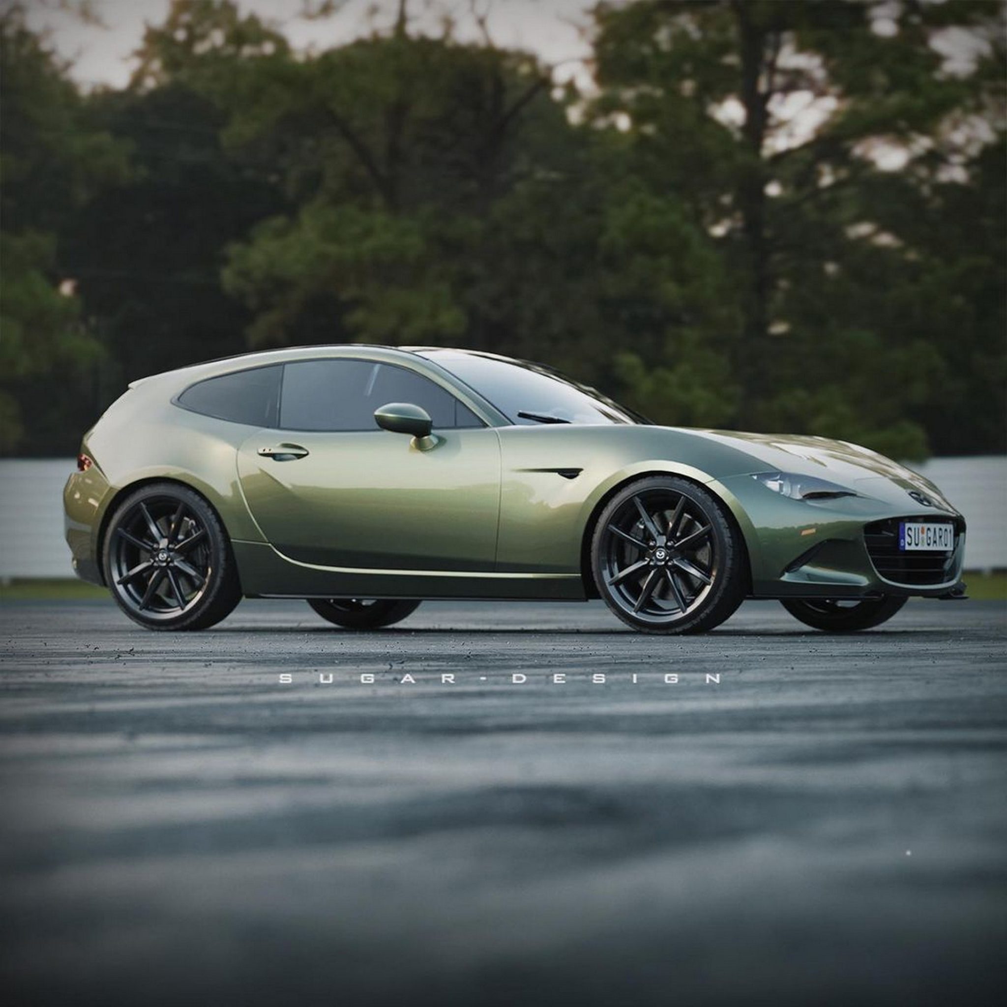 Mazda MX-5 Shooting Brake Concept Rendering sieht ziemlich gut aus ...